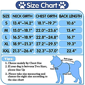 EMUST Dog Cold Weather Coat, Waterproof Dog Jackets for Large Dogs with Reflective Strip, Cozy Large Dog Coats for Winter, Thick Windproof Dog Winter Clothes for Puppy, L/Blue