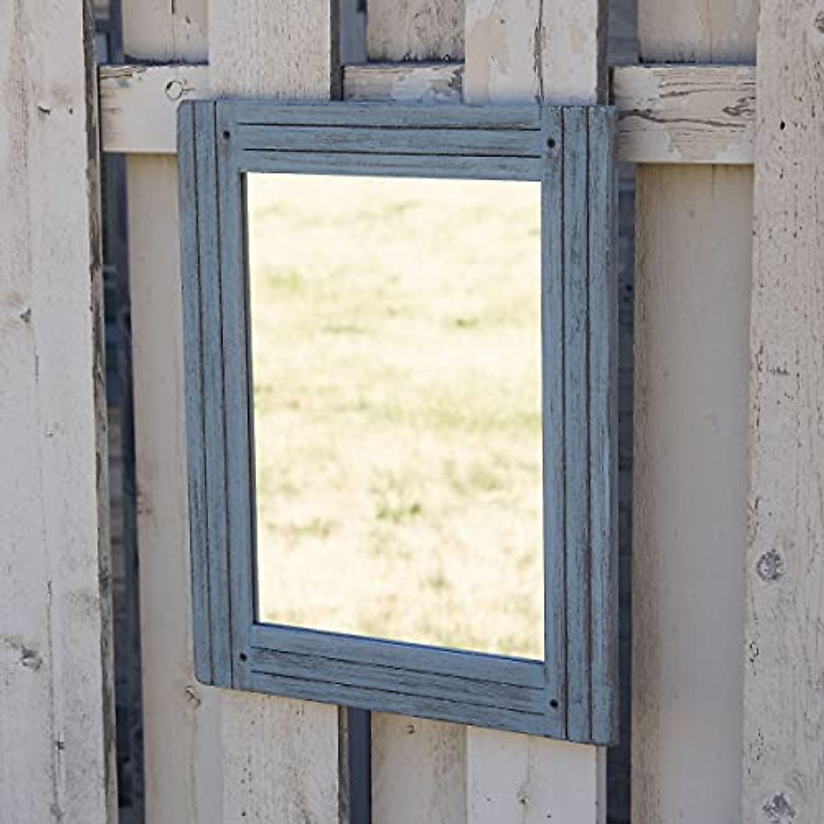 Foreside Home & Garden FMIR06224 Heartland Mirror Blue