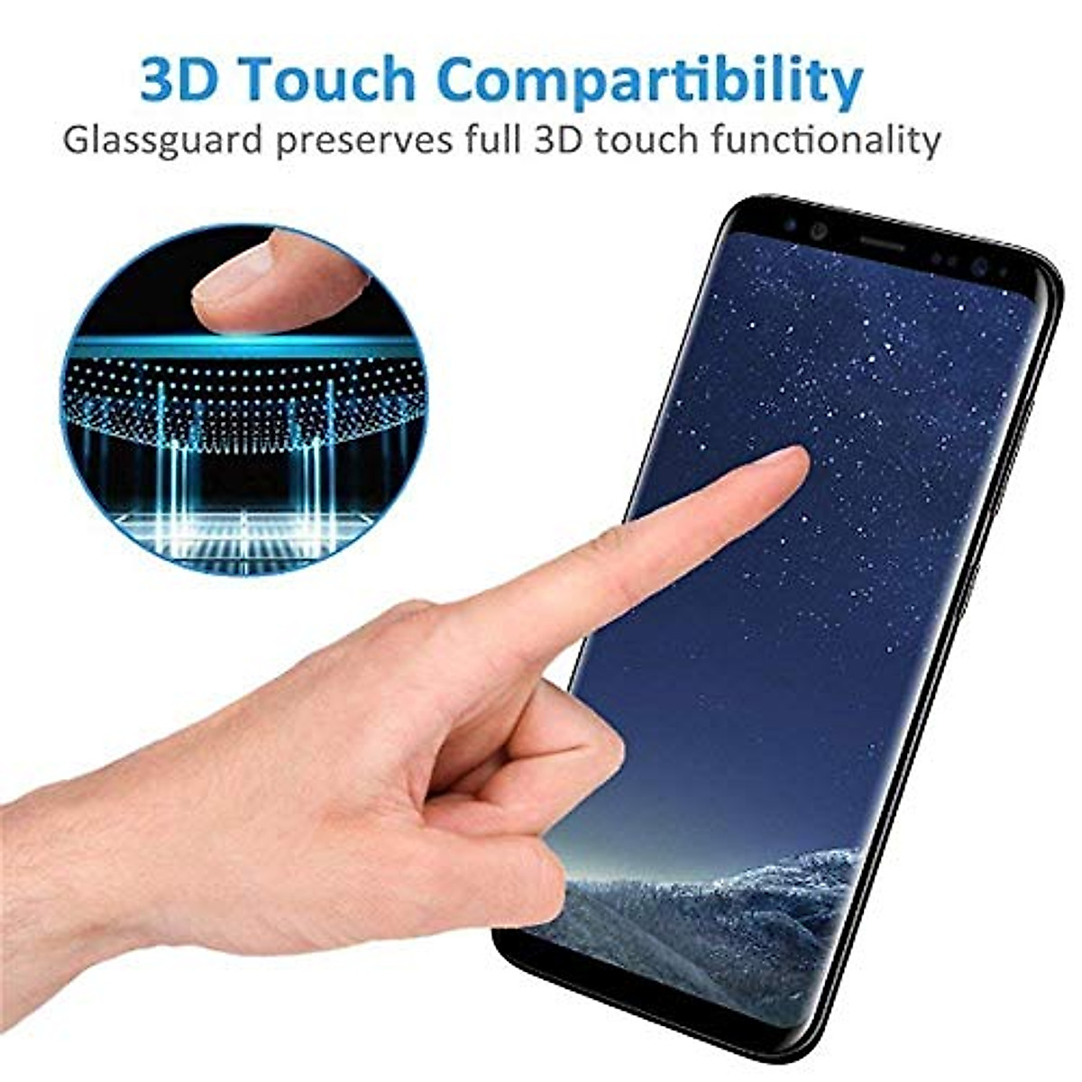 LYWHL 2 Pack for Samsung Galaxy S9 Plus Privacy Screen Protector, Anti-Spy 9H Hardness Tempered Glass Film for Galaxy S9 Plus / S9+ / S8 Plus / S8+ [Case Friendly] [Bubble Free]