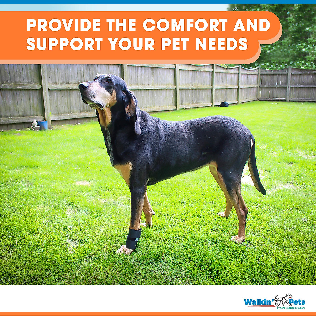 Walkin' Wrist Hugger Dog Brace for Front Legs | Carpal Wrist Joint Support for Dogs | Helps Canine Arthritis