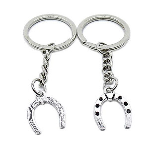 1 Pieces Keyring Keychain Wholesale Suppliers Jewelry Clasps LI8R8F Horseshoe Horse Hoof