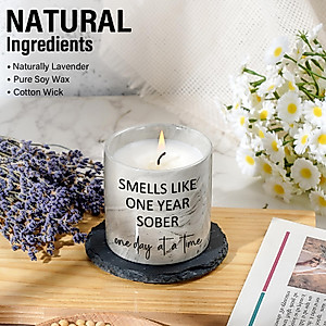 Sobriety Gifts for Women Men, Sober Candle Best Sobriety Gifts, Sober Gifts for Women Men, Sobriety Anniversary Recovery Gifts, Sober Anniversary 1 Year Sober Gifts