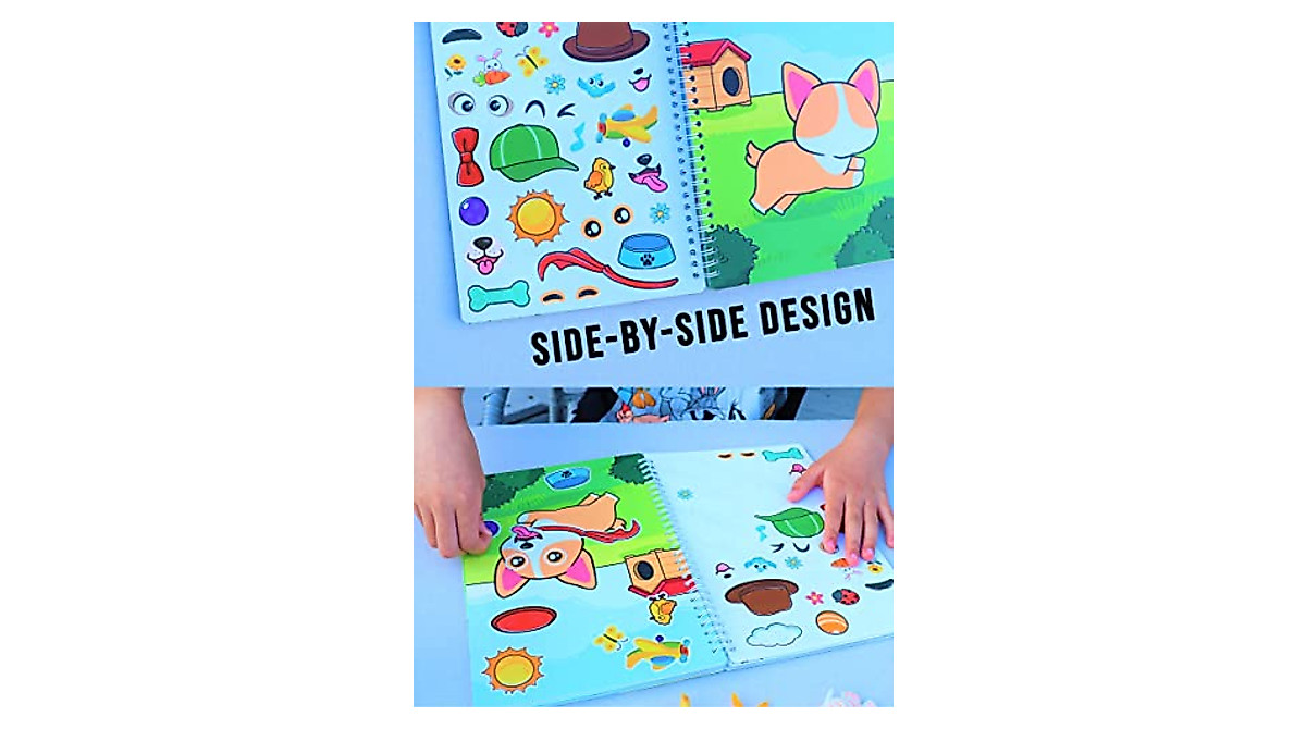 Make-A-Face Sticker Book for Kids - 450 PCS Fun