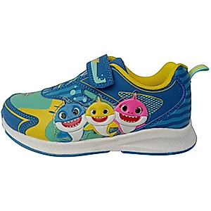 JOSMO Baby Shark Sneaker (Toddler/Little Kid) Blue/Yellow 9 Toddler M