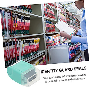 VILLCASE 2 Pcs Confidentiality Seal Identity Protection Guard Your Id Roller Office Gadgets Multi- Color Roller Stamp Identity Guard Stamp Anti Stamp Mini Plastic Telephone Number