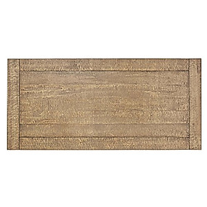 HOMELEGANCE Factory Metal Frame Writing Desk, Rustic Brown