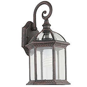 Hampton Bay 7072-2RT Twin Pack 1-Light Weathered Bronze Outdoor Lantern