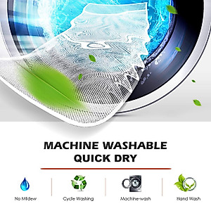 Bath Toy Net 18”x16” - Kids Bath Tub Toy Holder, Mesh Bag for Bath Toys, Baby Bathtub Toy Storage Organizer, Large Bathroom Bucket Bin - Toddler Shower Caddy Hanging Basket + 2 Suction Cups & 2 Hooks