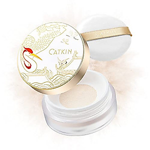 CATKIN Dreamworld Air Makeup Loose Powder Setting Finishing Powder Oil Control Matte Natural with Puff (C01 Natural)