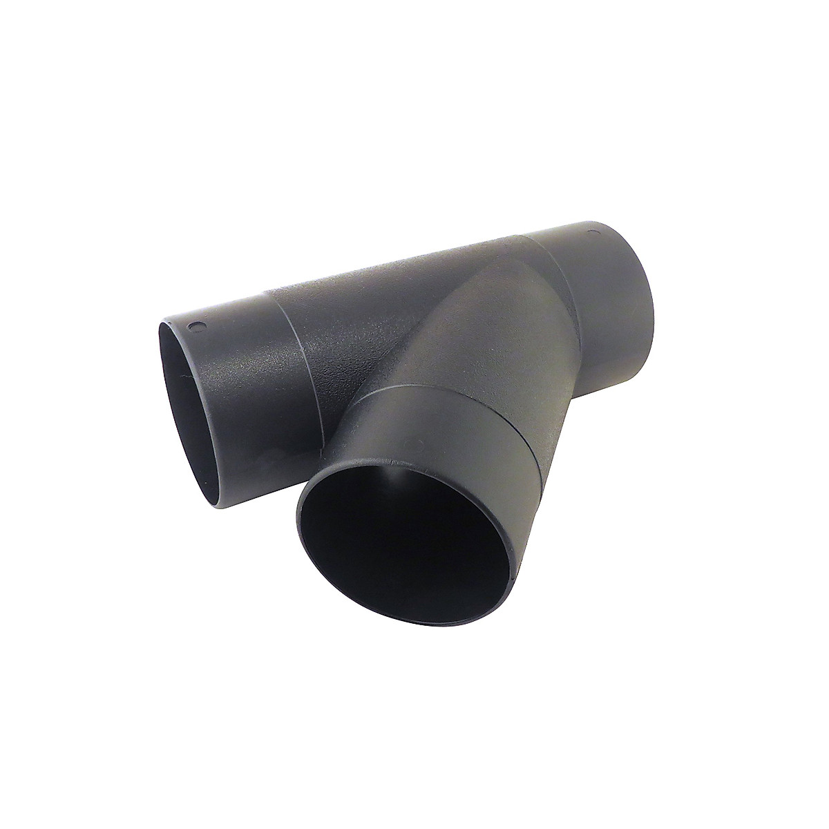 4 Inch 3 Way Y Connector with 3-15/16 Inch OD and 3-11/16 Inch ID Openings ABS Plastic for Dust Collector Systems 73453