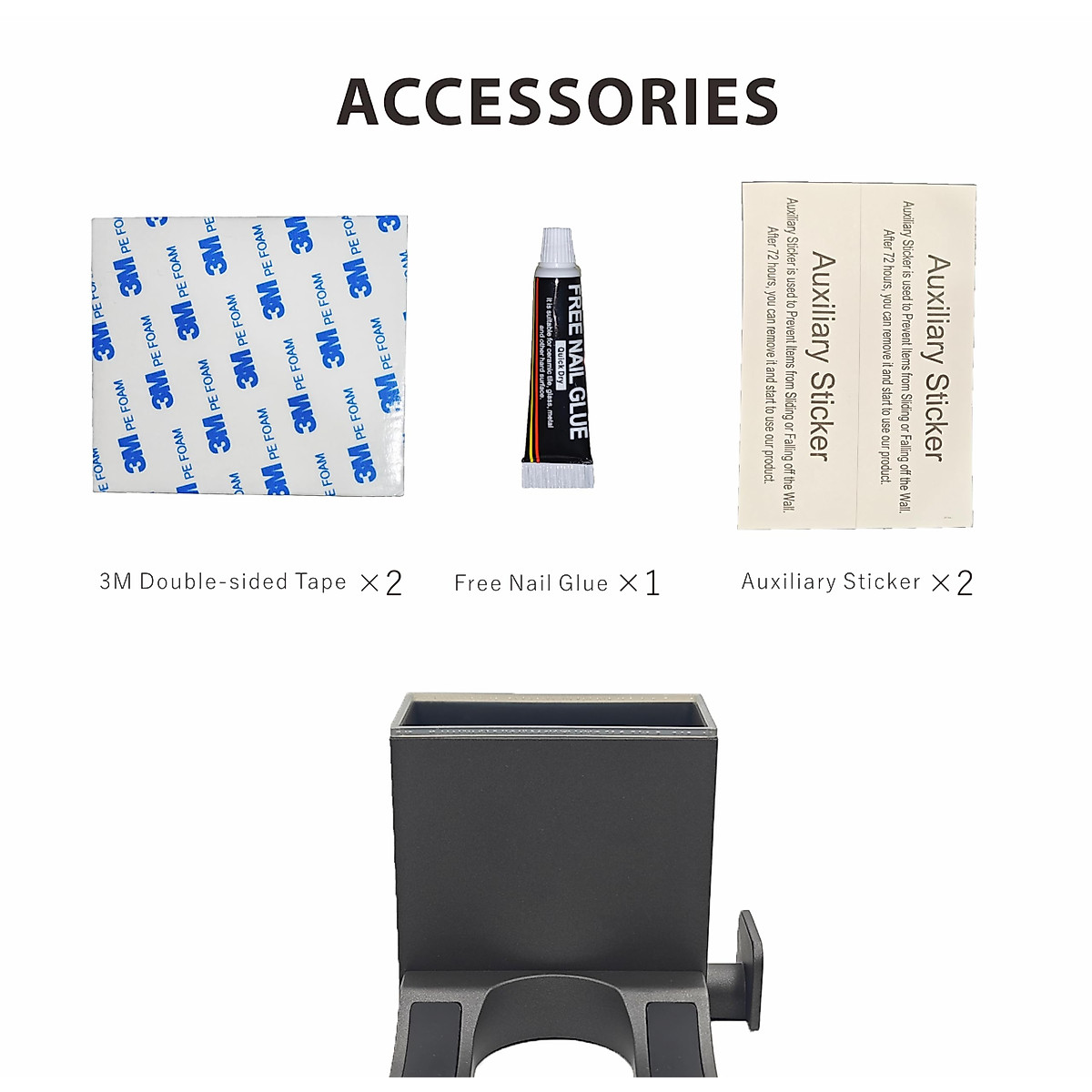 Charming Life Hair Dryer Holder Wall Mounted, Bathroom Space-Saving Blow Dryer Organizer, Self Adhesive Magnesium Aluminum Alloy Compatible for Dyson Hair Dryer Wall Mounted