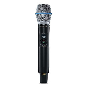 Shure SLXD2/B87A Handheld Transmitter with BETA 87A Vocal Mic Capsule - for use with SLX-D Digital Wireless Microphone Systems, Receiver Sold Separately | J52 Band (SLXD2/B87A=-J52)