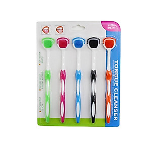 5 Pack Tongue Scraper Brush, Tongue Scraper, Tongue Cleaner, Tongue Brush, Tongue Scraper Cleaner, Tongue Brushes, Helps Fight Bad Breath, 5 Tongue Scrapers