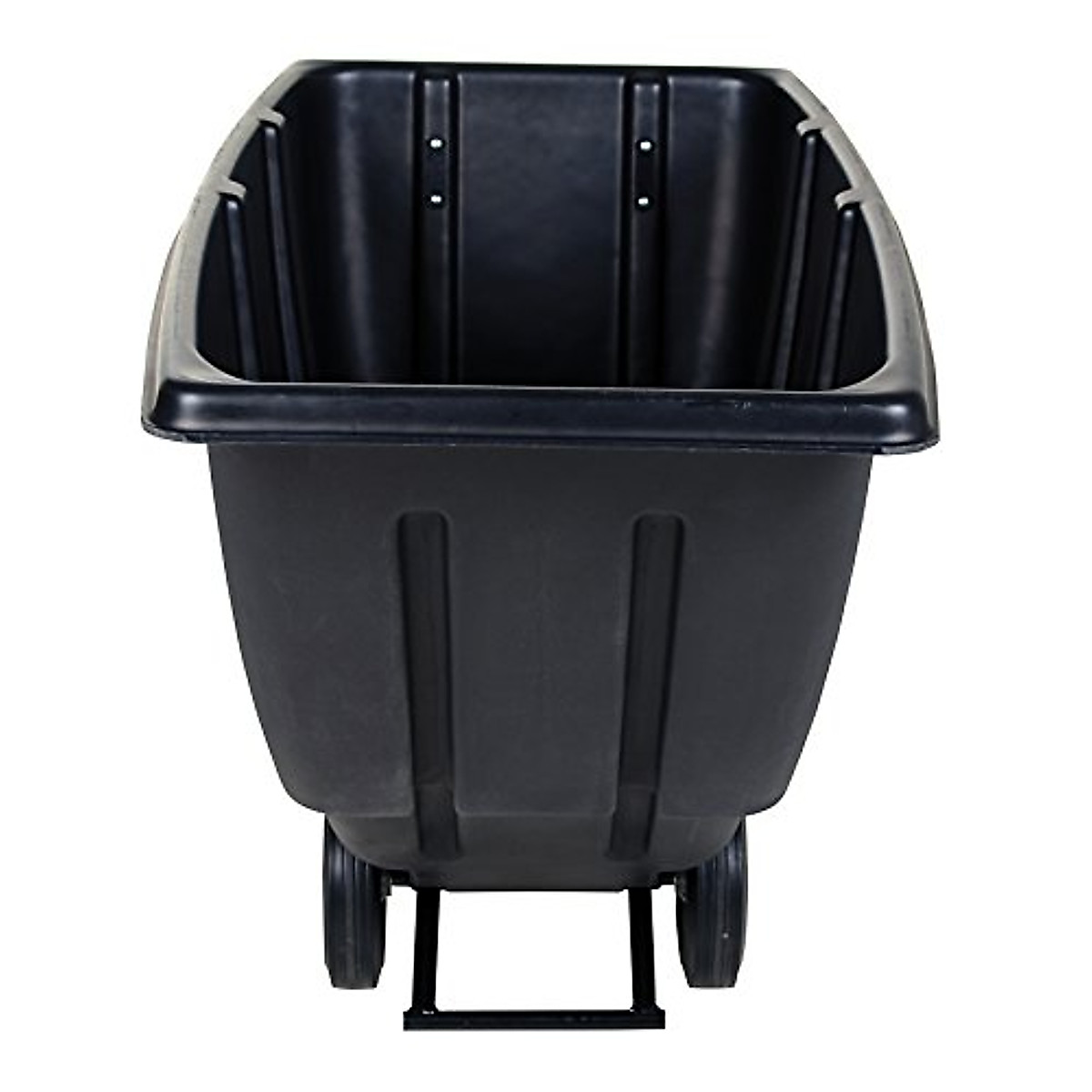 Vestil TDT-50-LD-BLACK Plastic Light Duty Tilt Truck 1/2 Cubic Yard 450 Lb. Capacity Black