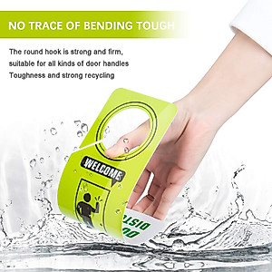 3 Pack Do Not Disturb Door Hanger Sign, Please Knock Sign for Bedroom Door Sukh Shh Baby Sleeping Door Sign for Hotel, Offices, Home Plastic PVC