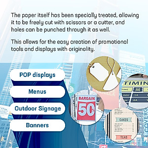 SHIKI Eco Crystal Water Resistant Laser Printer Copier Paper (without the need for laminating after printing) 30 Sheets (LTR) Made in Japan