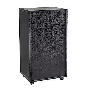 Knocbel Mobile Storage Cabinet with 7 Drawers, Home Office Rolling File Cabinet on Wheels, 19.2" L x 15.9" W x 35.4" H (Black)
