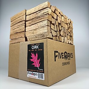 FiveOaks Firewood Pizza Oven Wood for Wood Fire Pizza Oven, Mini Oak Firewood. 5 Inch Oak Wood (1,000 Cubic Inches) ~5" Kiln Dried Firewood for Ooni Pizza Ovens, Gozney, Bertello Pizza Oven
