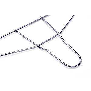 Quality Hangers 30 Extra Heavy Duty Anti Theft Security Metal Coat Hanger Suit Hangers with Polished Chrome, Supports 200LB, Closed Loop Coat Hangers (30)