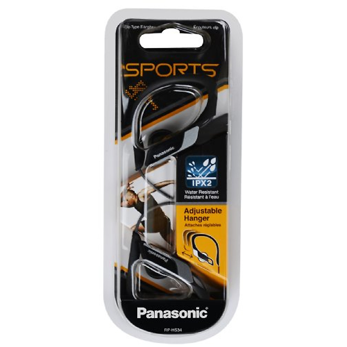 Panasonic RP-HS34E-K Black Sport Headphones RPHS34