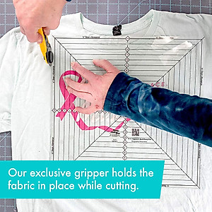 Creative Grids 14-1/2in Square It Up or Fussy Cut Square Quilt Ruler - CGRSQ14