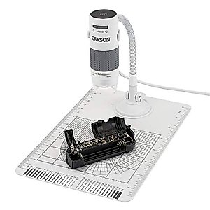 Carson eFlex 78x/324x Effective Magnification (Based on a 27" monitor) LED Lighted USB Digital Microscope with Flexible Stand and Base (MM-840) , White