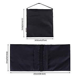 ESINGMILL Saddlebag Sand Bags for Photography Video Equipment, 2 Pack Super Heavy Duty Empty Sandbag Weight Bags for Photo Video Studio Stand, Light Stand Tripod and Jib Arm Mini Camera Crane