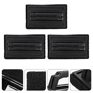 Luxshiny Flat Grill Scrubber 3pcs Grill Brush Scraper Heavy Duty Griddle Scrubber Scouring Pad Griddle Cleaning Brush for Charcoal Gas Grills Cast Iron Cookware Oven Grate Stovetop Bbq Cleaning