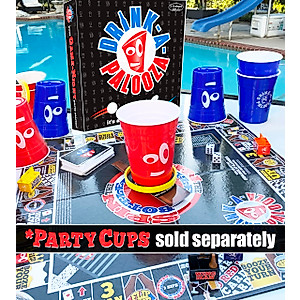DRINK-A-PALOOZA Drinking Games for Adults - Competitive Board Game for Parties, 21st Birthdays, and Game Nights; Features Drinking Card Games, Beer Pong, and Couples Games – The Perfect Novelty Gift