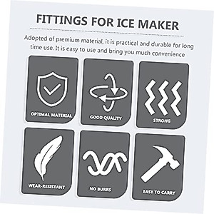 SOLUSTRE 2 Sets White Refrigerator Ice Maker Water Line Connector Kit Useful Dedicated Ice Maker Water Line Connection Connector Water Pipe Fridge Water line Coffee Maker Supplies