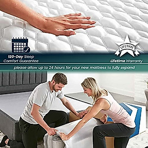 12" DreamZone Cooling Hybrid, Ultra-High Density Gel Memory Foam, Breathable, Okeo-Tex & CertiPUR US Certified Materials/Bed in A Box/Full-Size Mattress by Hope