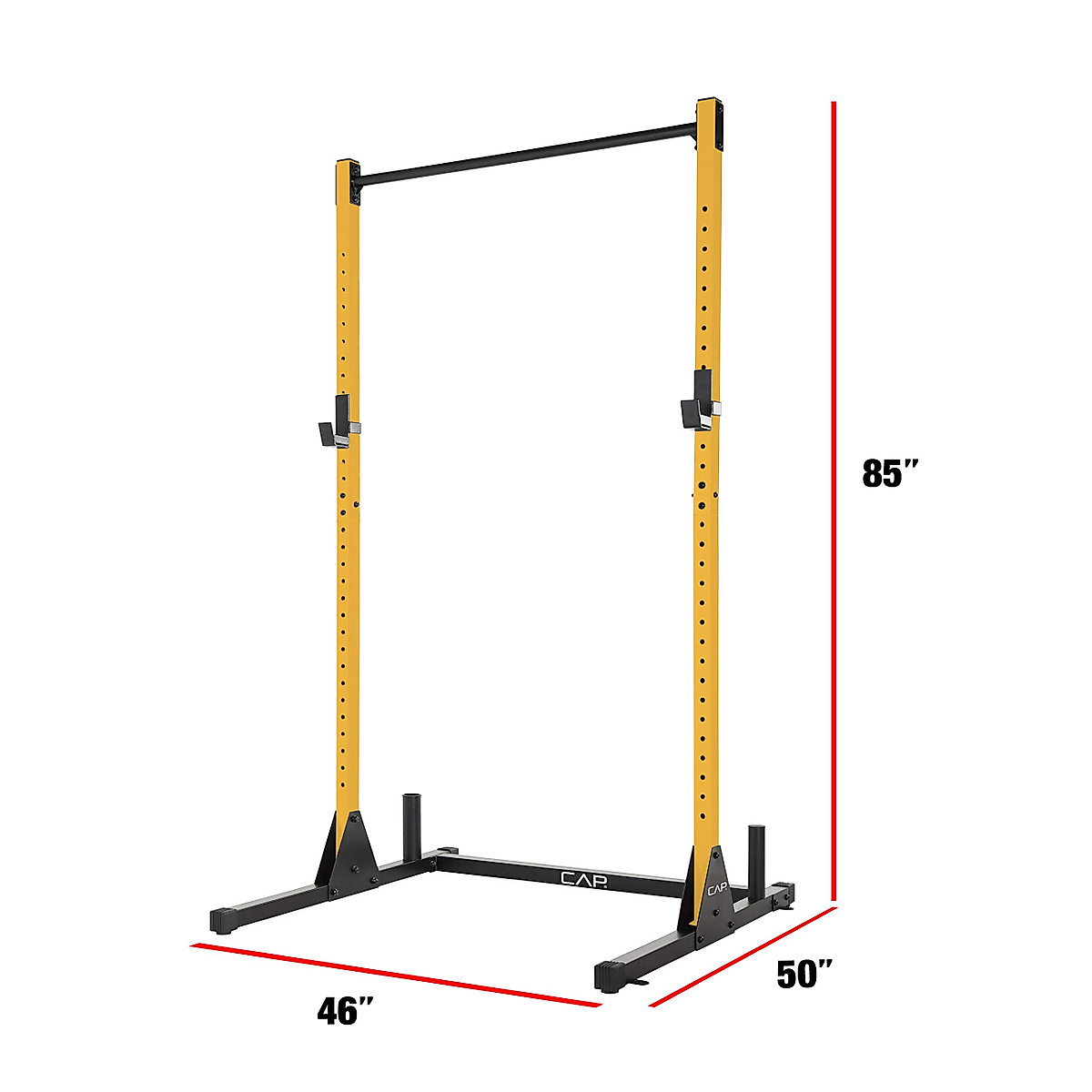 CAP Barbell FM-905Q Color Series Power Rack Exercise Stand, Yellow