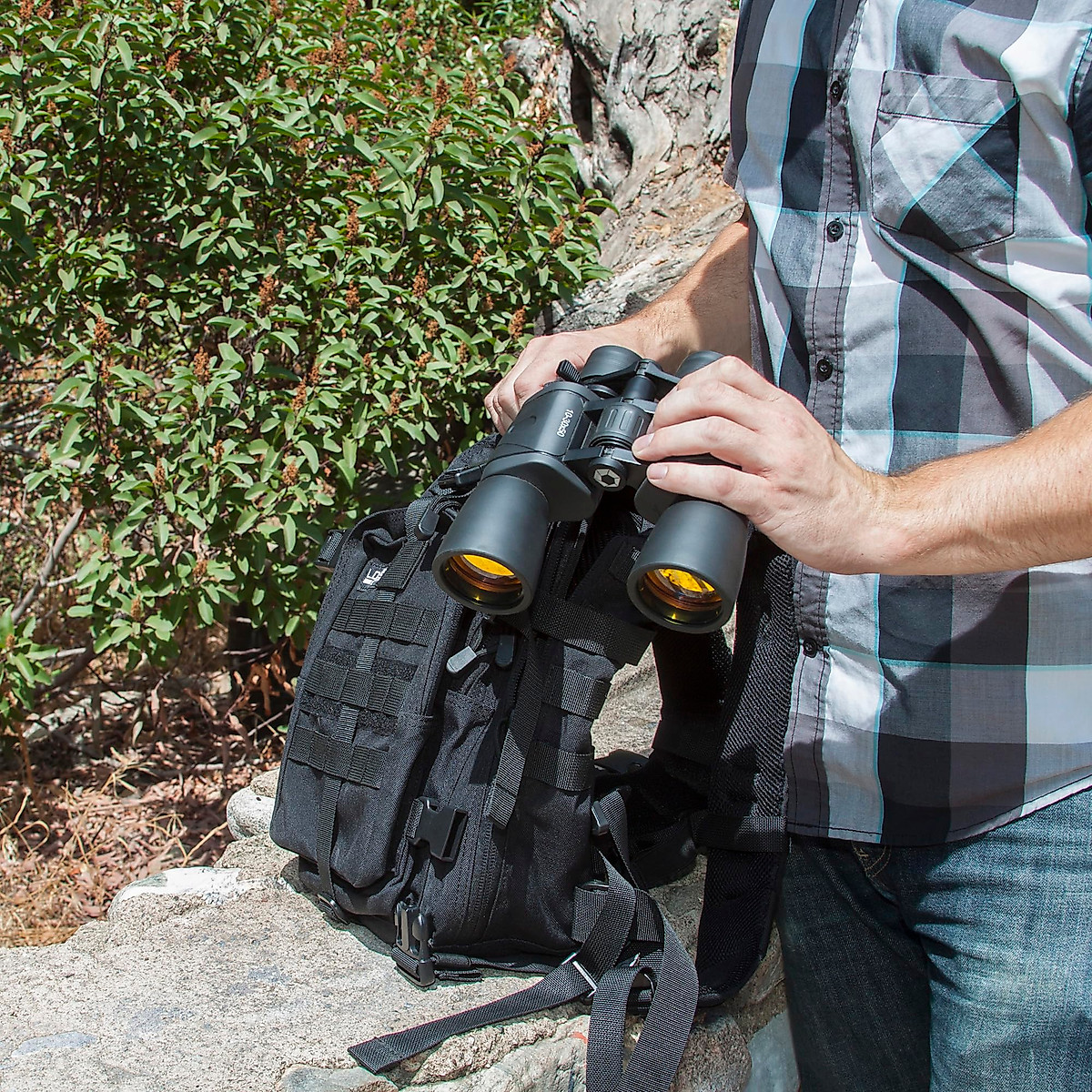 Barska Gladiator 10-30x50 Zoom Binoculars with Tripod Adaptor for Stargazing, Birding, Hiking, Sports, Travelling, Camping