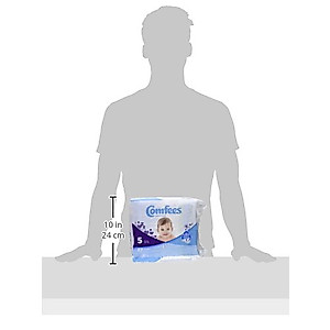 Comfees Premium Baby Diapers with Total Fit System for Boys & Girls, Size 5, 27Count, CMF-5