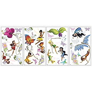 RoomMates RMK1493SCS Disney Fairies Peel and Stick Wall Decals