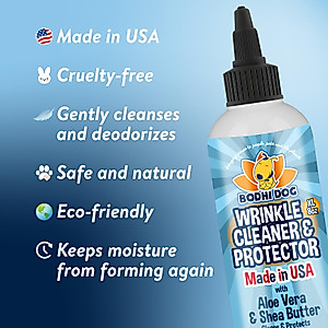 Bodhi Dog Wrinkle Cleaner and Protector | Extra Large 8oz | Soother & Protect Wrinkles & Skin | Stain Remover & Anti Itch for Bulldogs & Pugs | Made in The USA