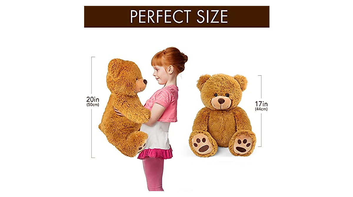 LotFancy 20" Teddy Bear - Perfect Gift for Kids