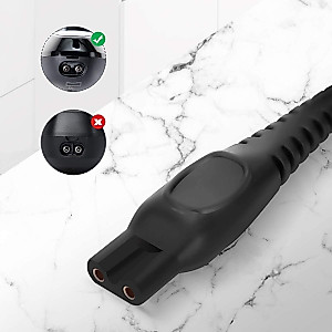 Replacement USB Charger Cable Compatible for Philips Norelco HQ850 5000 7000 3000 4100 6100 7500 8900 9300 9700 Series Beard Trimmer Electric Shaver Razor Charging Cable Power Cord