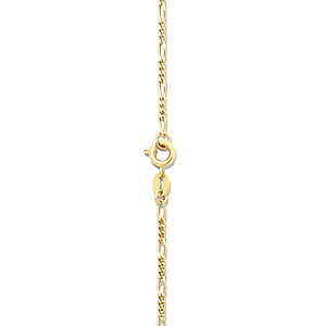 Amazon Essentials 14K Gold Plated Fine Figaro Chain 24", Yellow Gold