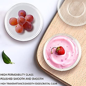 Vmiapxo 10 Pack 3" Clear Glass Bowls, 2.5oz Stackable Small Prep Bowls Portion Dishes Serving Bowl for Dessert Snack Spice Sauce Tasting