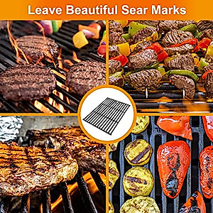 Hisencn Grill Cooking Grates for Nexgrill 720-0925P 720-0925 720-0925S 720-0340, for Charbroil 463350521 463261306, for Thermos 461252605 for Great Outdoors 8000 Cast Iron Replacement Grate Grid Parts