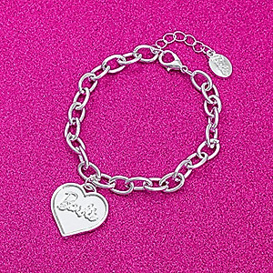 Barbie Chunky Heart Bracelet - Silver