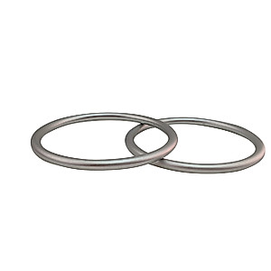 Sling Rings 3-inch Diameter by Cutie Carry. Infant Approved, mom Loved. Aluminum, lab Tested for Strength and Safety. Works with Your own Material or Convert wrap to Sling. (Silver)