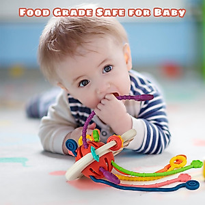 Xouduxpl Baby Toys, Montessori Toy for 6-12 12-18 Months Toddler Babies, Sensory Toy, Motor Skills & Pull String Activity for 1 2 3 4 5 6 Years Old Infant Boy Girl Easter Gifts