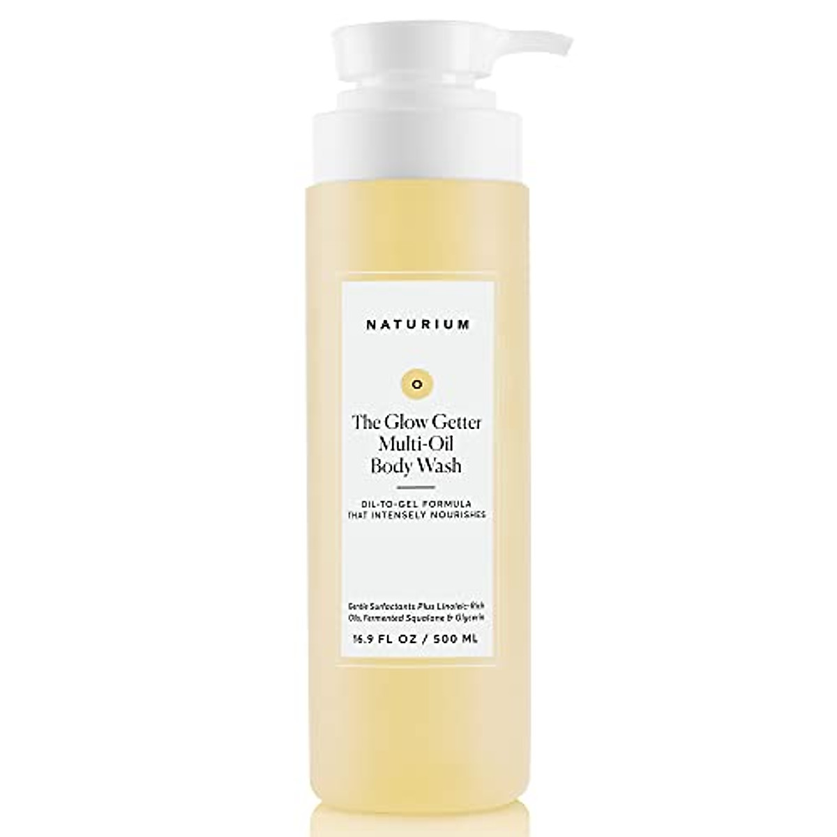 Naturium The Glow Getter Multi-Oil Hydrating Body Wash, Gentle Cleanser, 16.9 oz