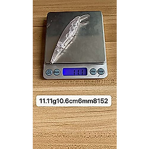 10pcs Unpainted 2sections swimbait 10.6cm 11g Fishing Lures Bass Trout Multi Jointed Swimbaits Slow Sinking Bionic Swimming Lures Freshwater Saltwater Bass Lifelike Fishing Lures with Free Eye