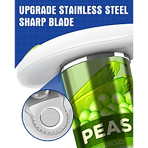 Easy One-Touch Electric Can Opener with Smooth Edge for Seniors with Arthritis,Food-Safe Automatic Can Openers Kitchen Gadgets for Kitchen Fits Almost All Cans