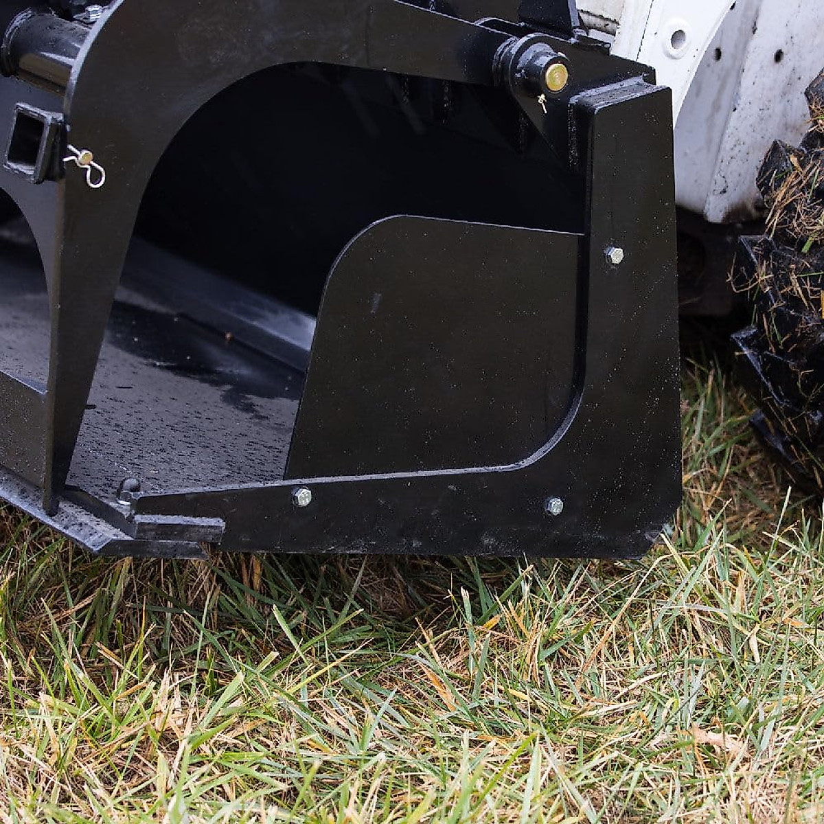 Titan Attachments Skid Steer 72-in Demolition Grapple Bucket Attachment, Heavy-Duty Series
