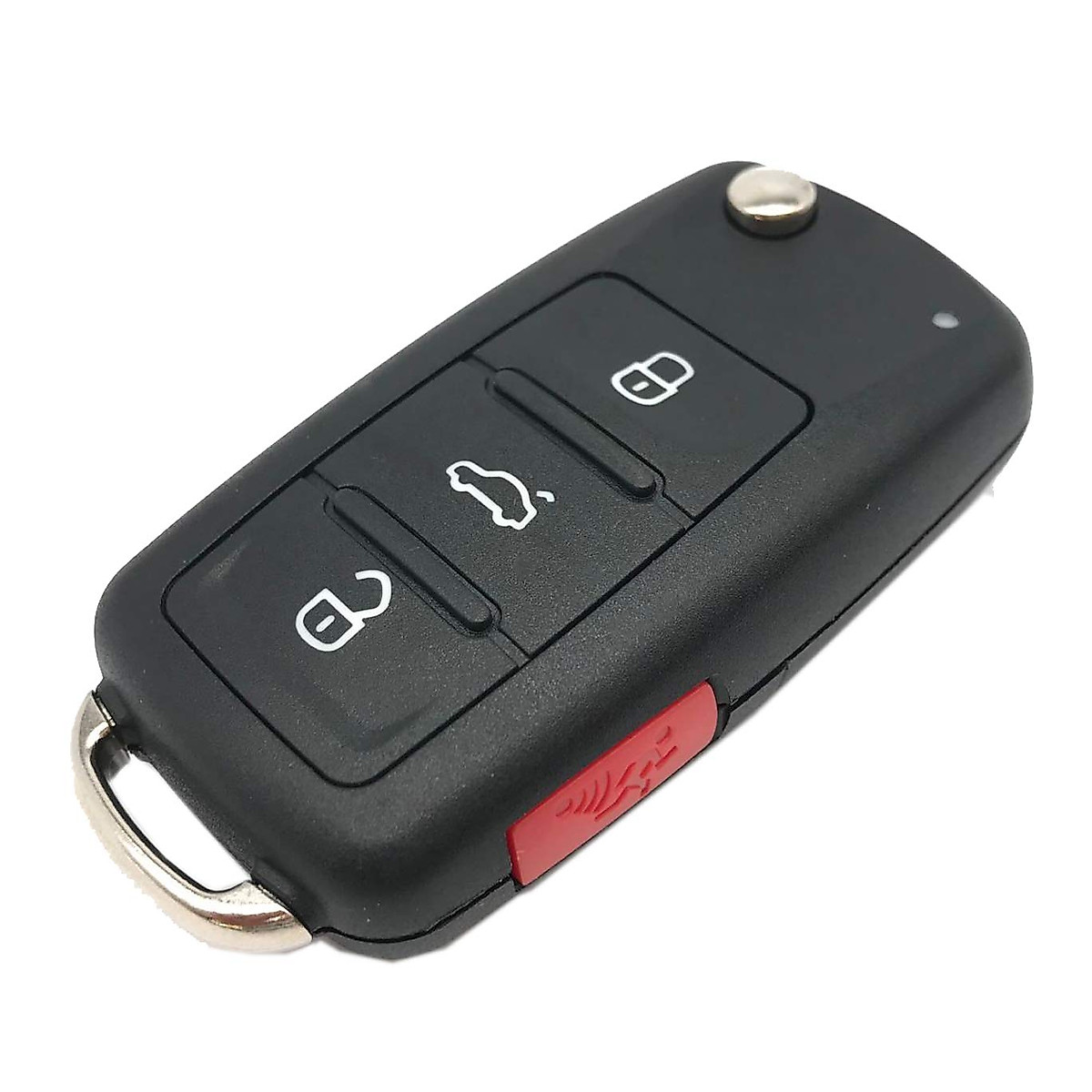 Flip Folding Car Key Fob Case Shell Fit for VW Volkswagen GTI Jetta Eos Golf Replacement Keyless Entry Remote Control Key Fob Cover Housing (1)