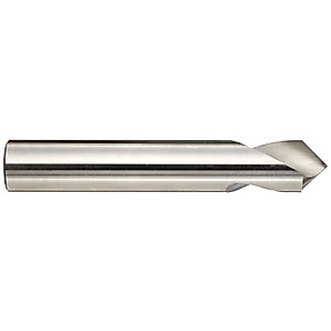 YG-1 - 0121L High Speed Steel NC Spotting Drill Bit, Uncoated (Bright), Straight Shank, Slow Spiral, 90 Degree, 3/16" Diameter x 2-7/16" Length (Pack of 1)